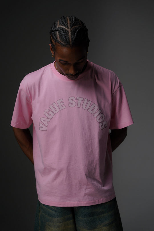 COLLEGIATE TEE [PINK] – VAGUE Studios