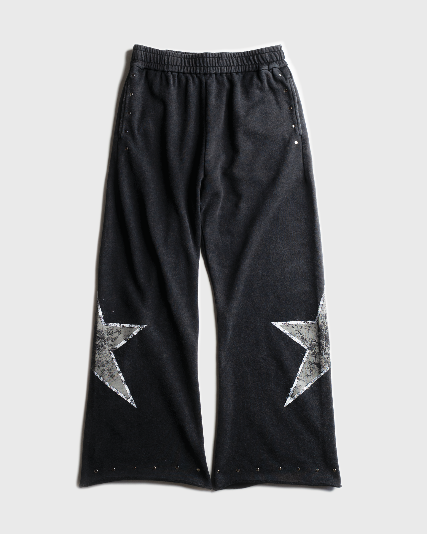 STAR STUDDED SWEATPANTS [BLACK] – VAGUE Studios